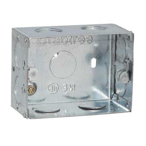 Havells 3 M Box (10.58x7.6) cm / (4X3) Flush Metal GI Boxes - All Range