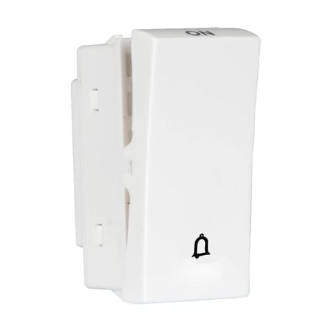 Havells 10 A One Way Bell Push Switch Athena Classic Switches White